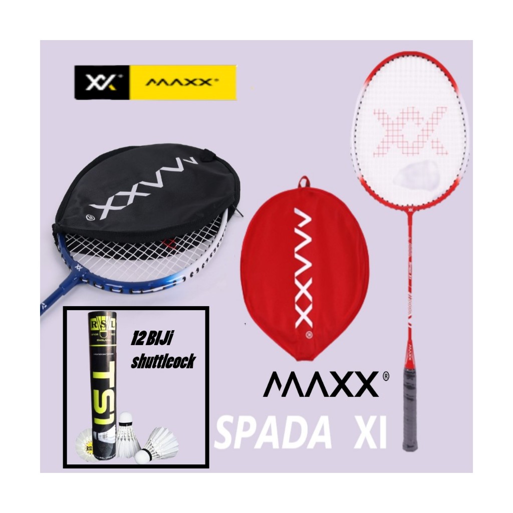 Badminton rackets free grip RAKET Badminton Budak MAXX Racket Original ...