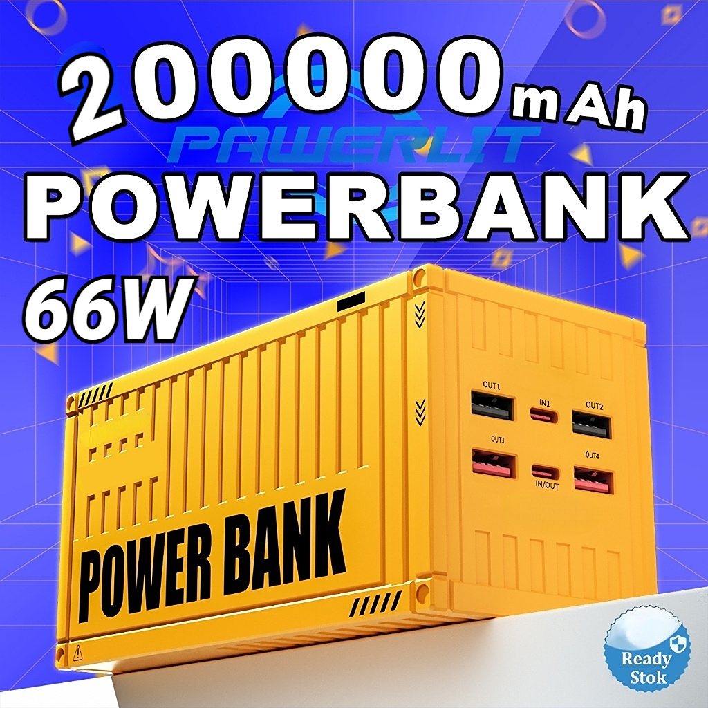 20WmAh🔥Ultra-large capacity container power bank Full Capacity 66W Fast ...