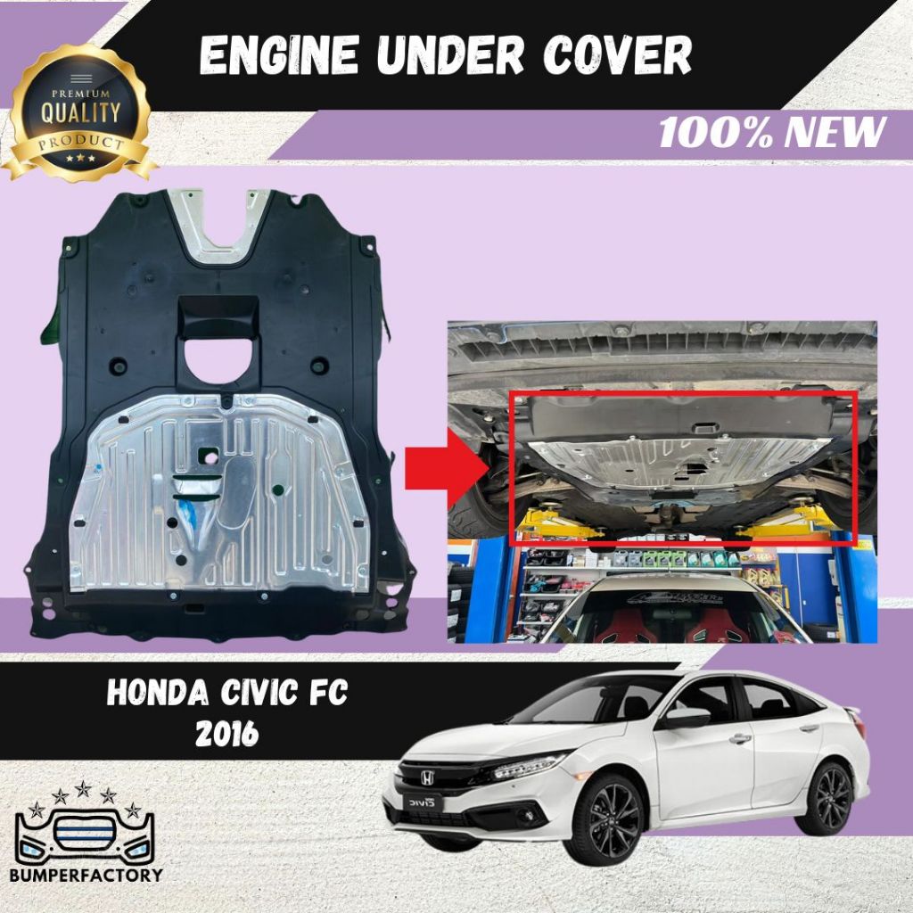 Honda Civic FC TEA TBA Engine Under Cover (Center) 100% New Hight ...