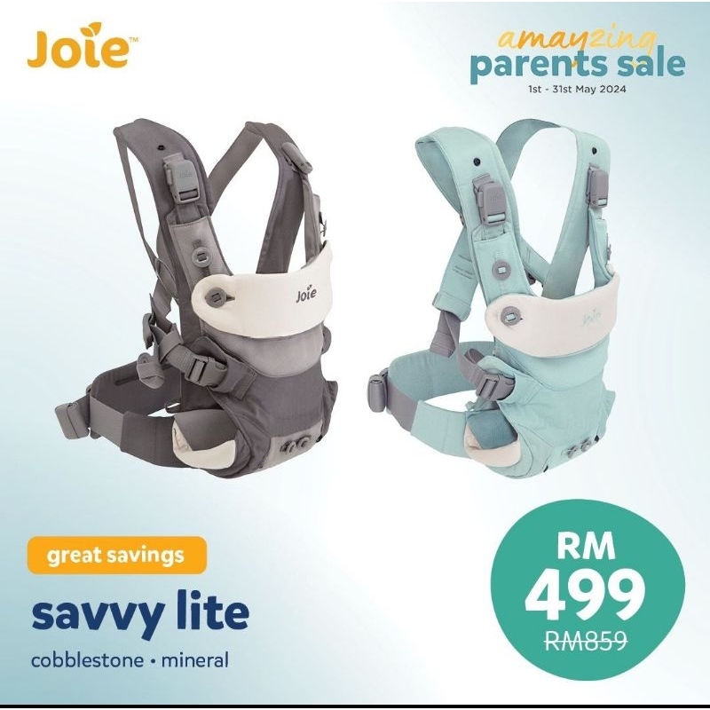Joie Savvy 4 in 1 / Savvy Lite 3 in 1 Carry Position Baby Carrier ...