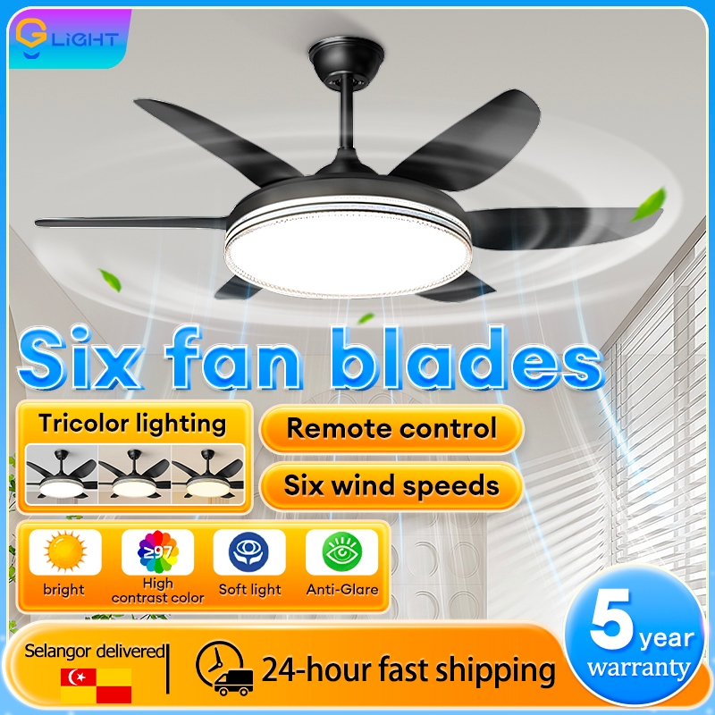 🔥FREE Shipping🔥 KRONOS F5DC 56"Six Blade Fan" 6 Blade DC Motor 14Speed ...