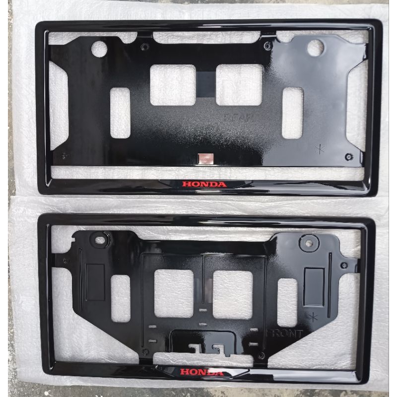 Original Honda Frame Plate Lisence Holder Number Gold Version Black ...