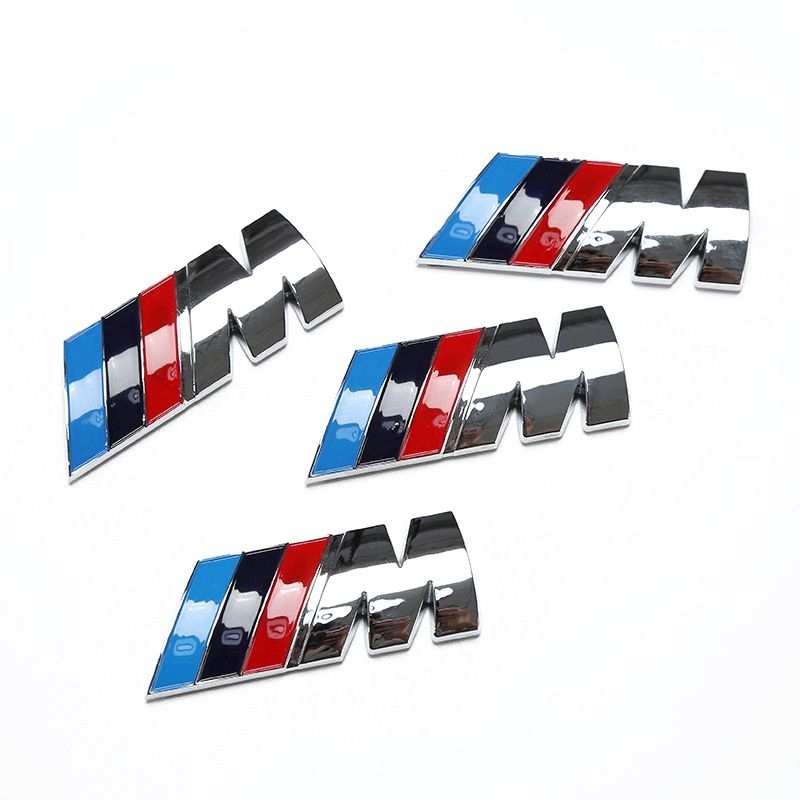 BMW M Sports Car Sticker 3D Logo Car Body side Sticker Rear Trunk Badge ...