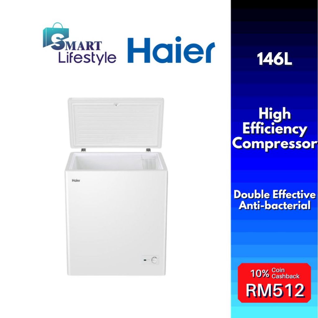 Haier 146L Fast Freezing Chest Freezer HCF-186M | Shopee Malaysia