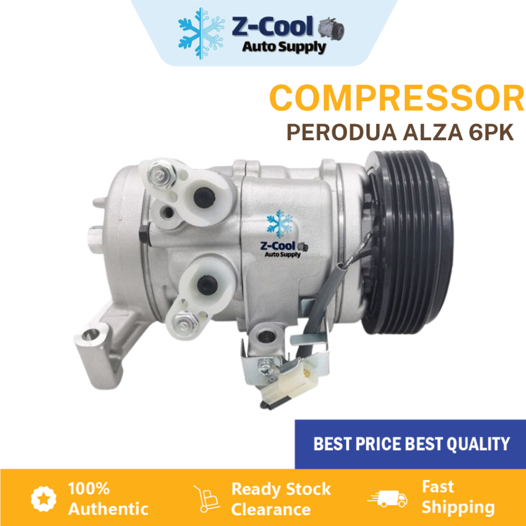 Aircond Compressor 6PK 10S13C R-134A Perodua Alza / Myvi Lagibest 1.3 1 ...