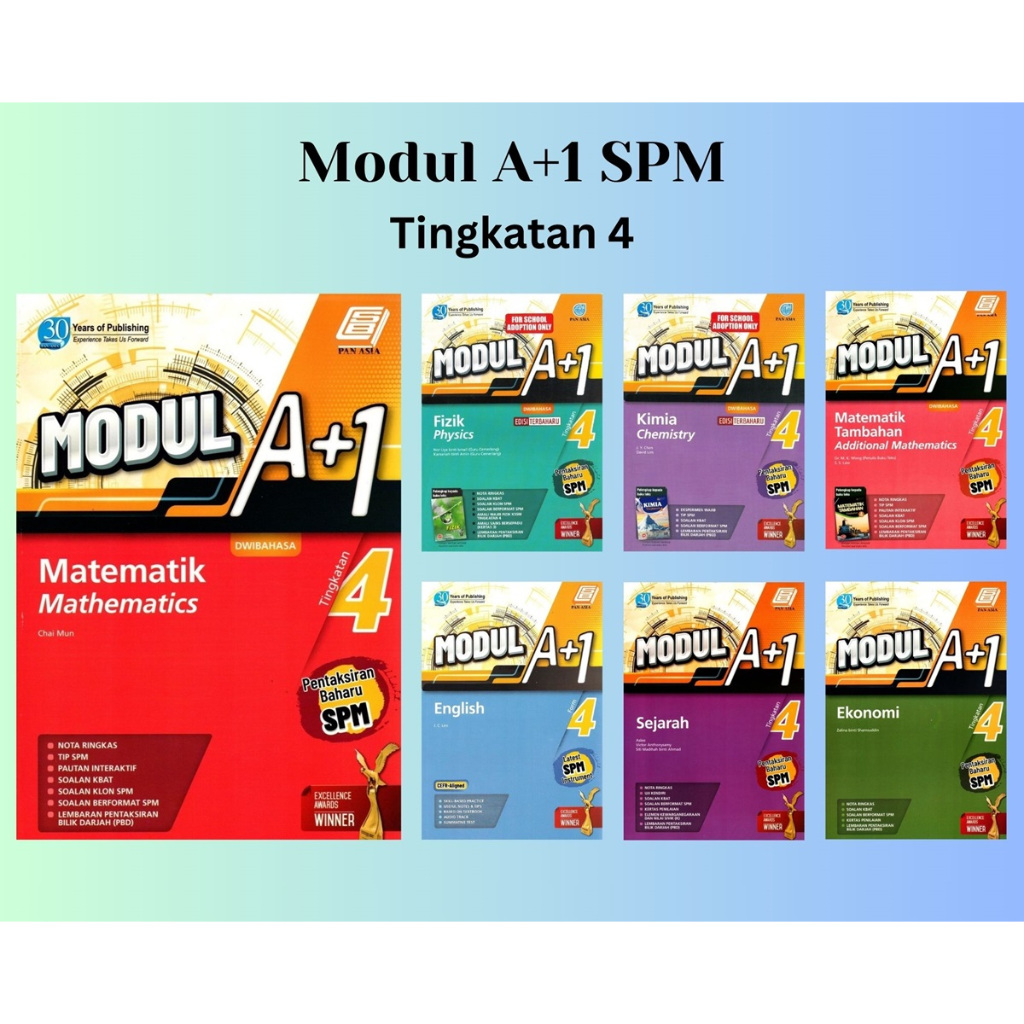 Pan Asia - Modul A+1 SPM Tingkatan 4 KSSM | Shopee Malaysia