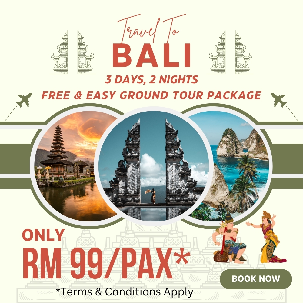 Travel to Indonesia 𝗕𝗔𝗟𝗜 3 Days 2 Nights Free & Easy Ground Tour ...