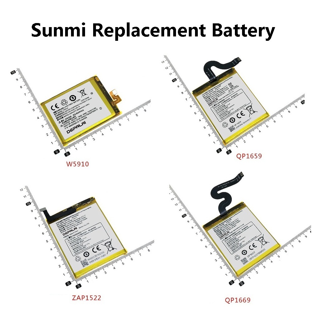 For Sunmi M1 / V2 / V2 Pro Battery W5910 / ZAP1522 / QP1659 / QP1669 Mi ...