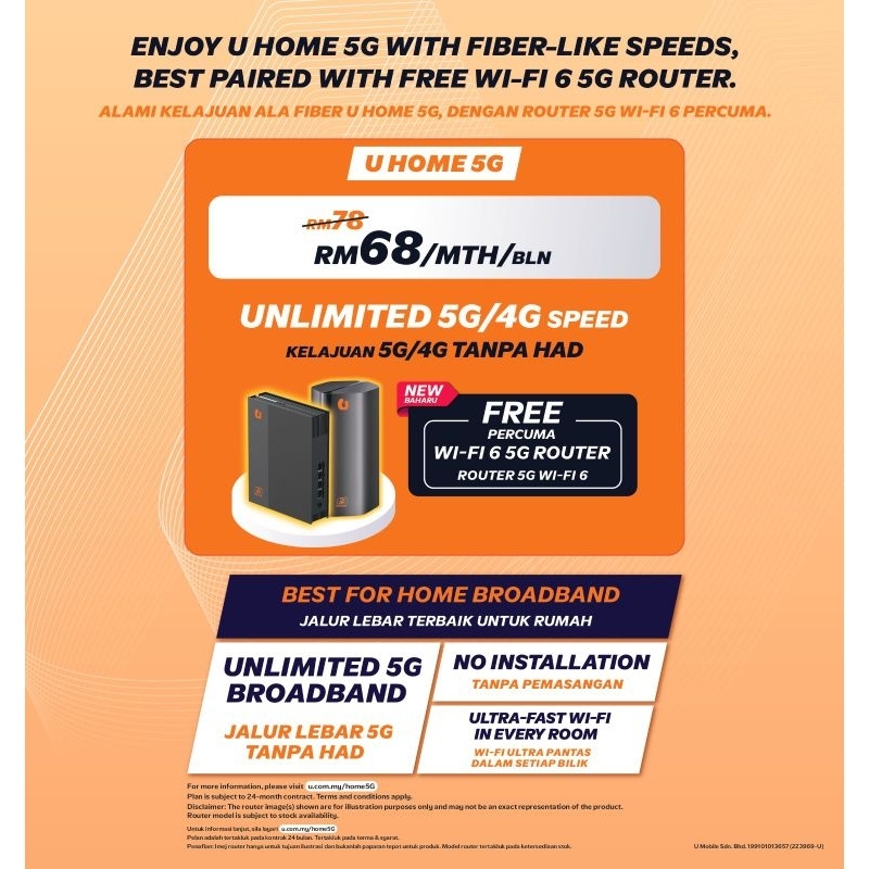 U HOME 5G WIFI (Portable) | Shopee Malaysia