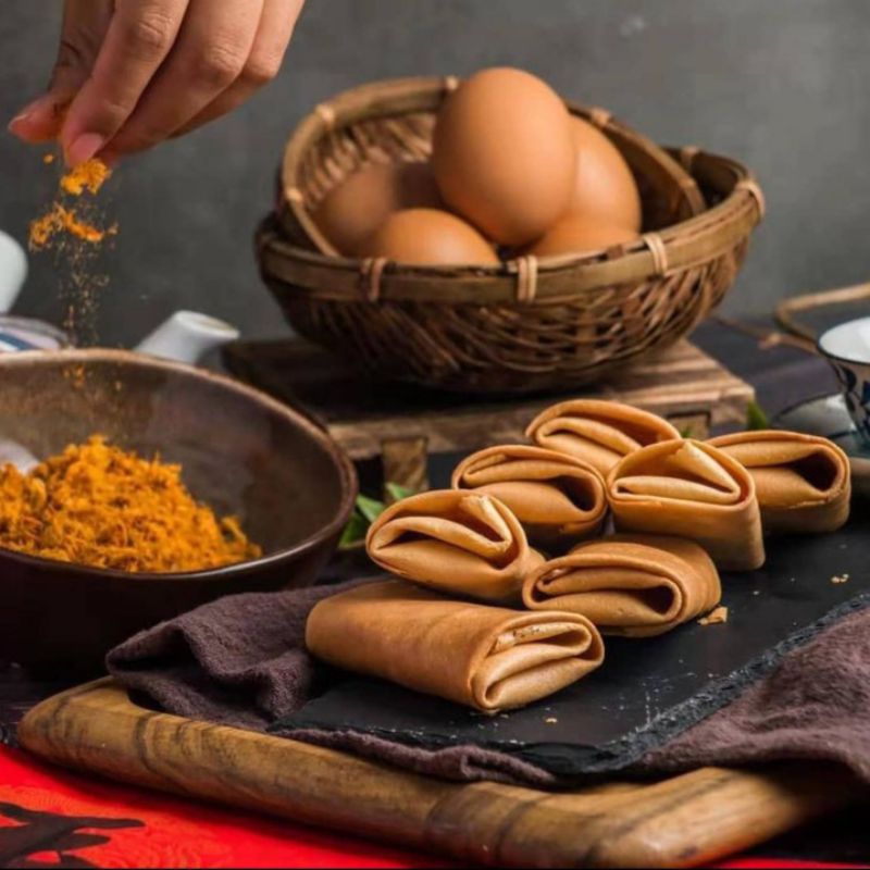 Penang Jia Zhen Homemade Black Sesame Chocolate Peanut Butter Jam Egg Roll Biscuit 槟城佳珍手工黑芝麻榴莲 ...