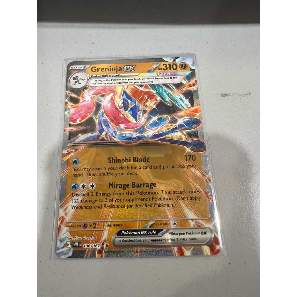 POKEMON TCG Greninja ex - 106/167 - Ultra Rare Twilight Masquerade Singles | Shopee Malaysia