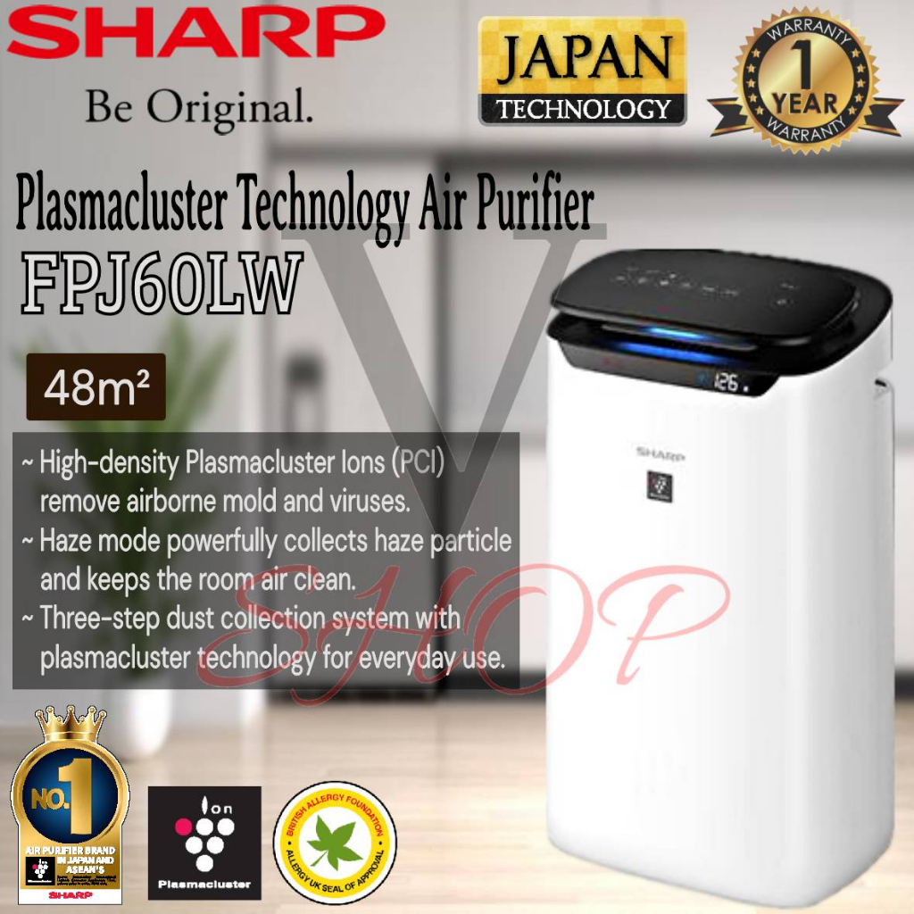 [NEW] SHARP 30m² PLASMACLUSTER AIR PURIFIER FPS40LT || SHARP 48m² PLASMACLUSTER TECHNOLOGY AIR ...