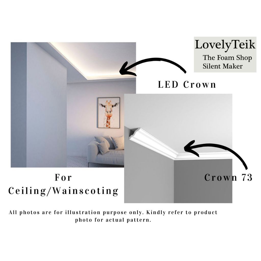 PS Foam Ceiling Crown Cornice/PVC Crown Moulding/Crown Wainscoting ...