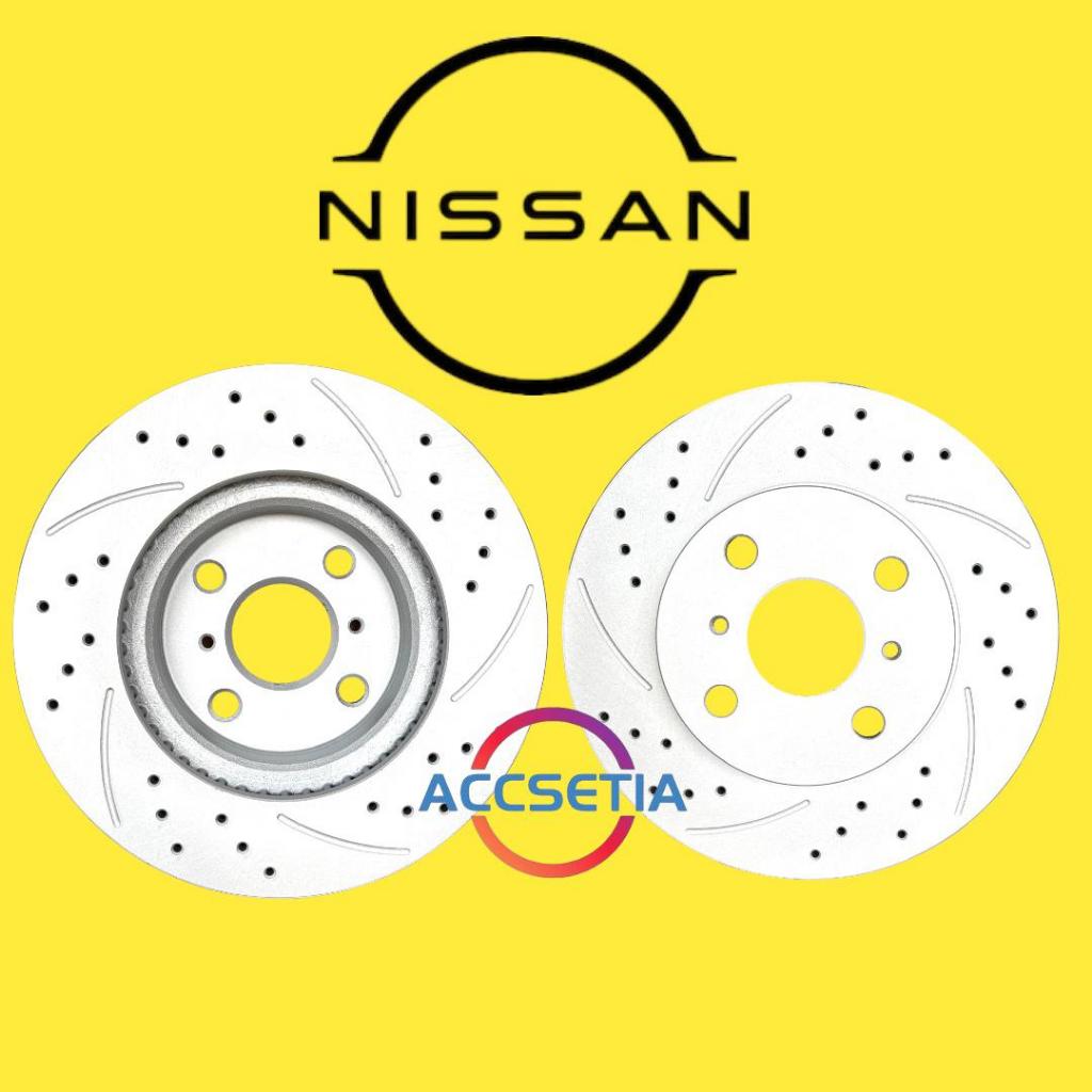 (1-PAIR) THAILAND QUALITY 260MM NISSAN LIVINA LATIO DRILED SLOTED SPORT ...