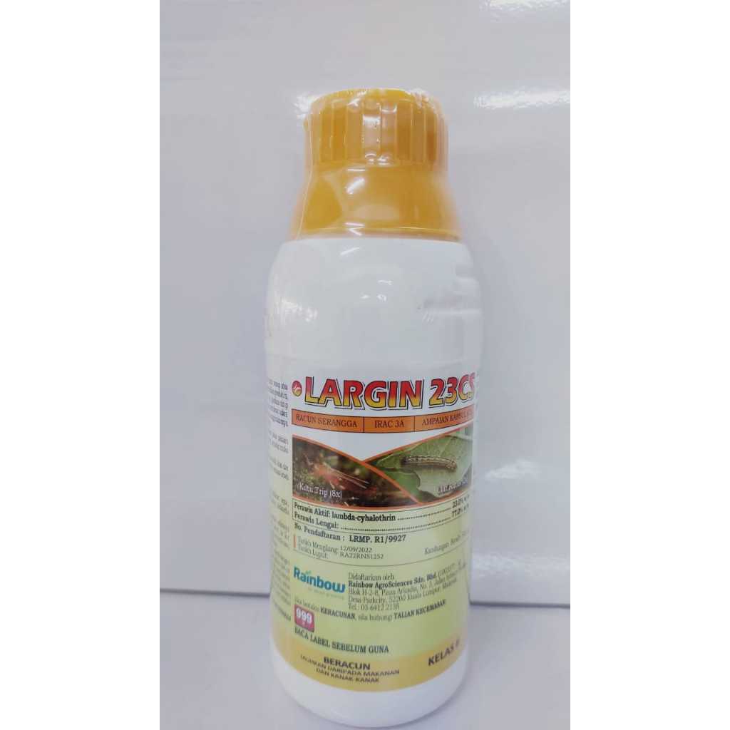 LARGIN 23CS Rainbow 500ml / Ulat Ratus , Kutu Trip / Abang KARATE 100% ...