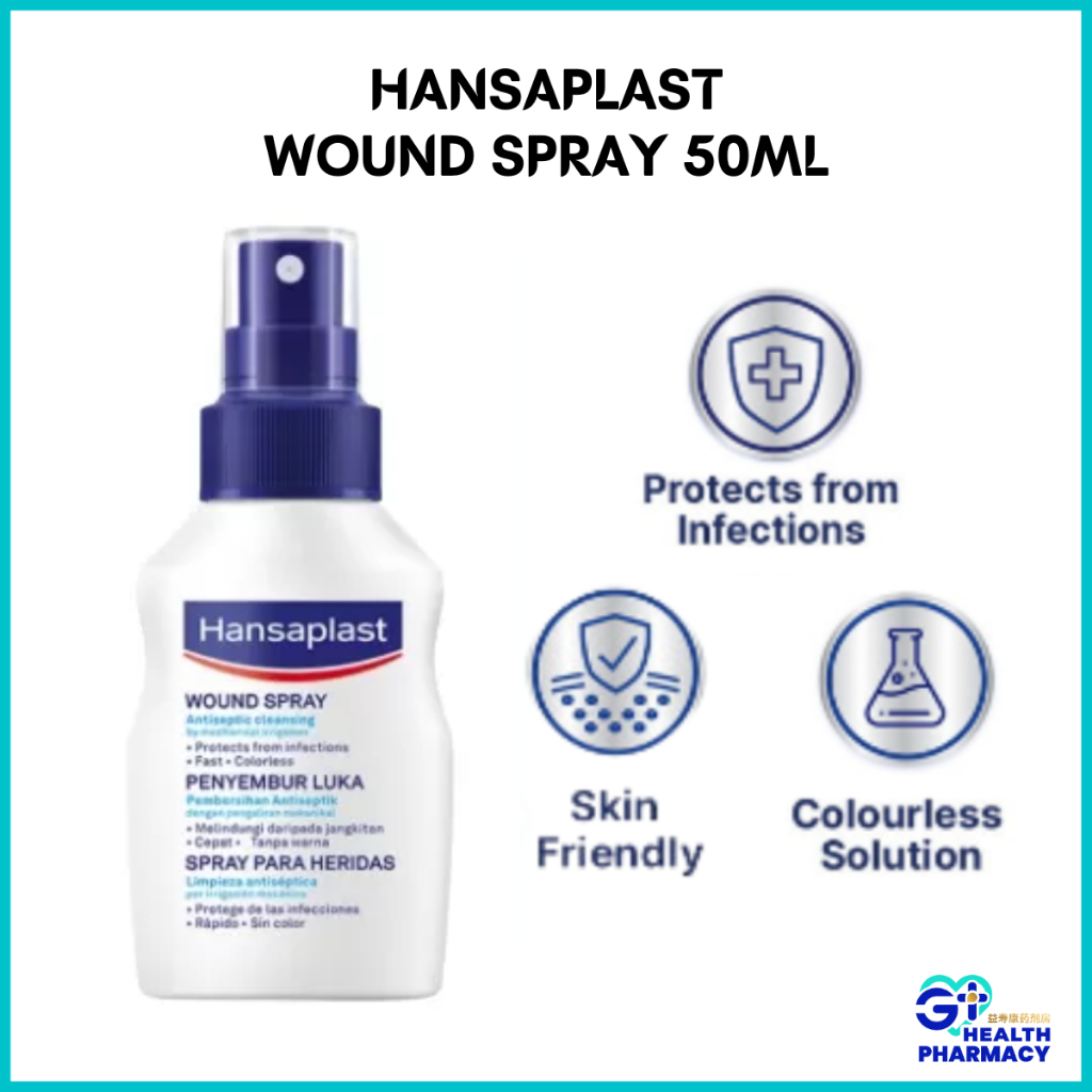 Hansaplast Wound Spray Wound Cleansing/Infection Protection/Pain-free ...