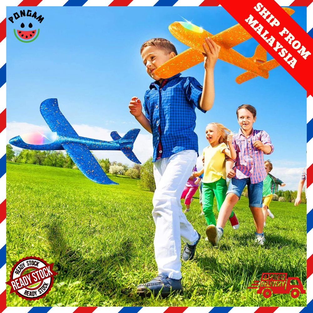 DIY Kids Toys Hand Throw Flying Glider Plane Foam Aeroplane Model Party ...