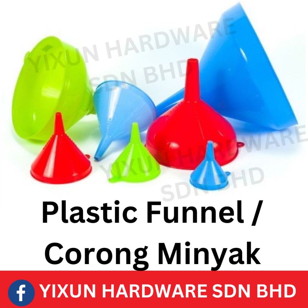 Heavy Duty Oil Funnel Plastic Funnel Corong Minyak Corong 漏斗 油壶油漏斗 ( 6 ...
