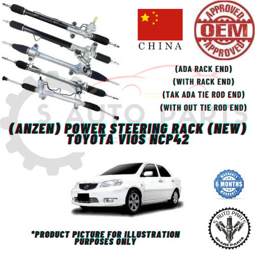 TOYOTA VIOS NCP42 POWER STEERING GEAR RACK -BRAND 100% OEM | Shopee ...