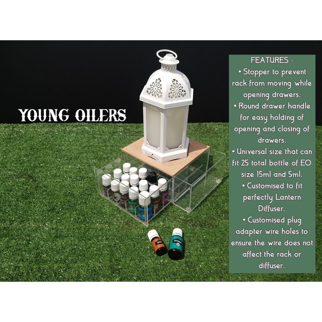 Young Living RAC EO Lantern Diffuser Premium Quality Diffuser Rack ...