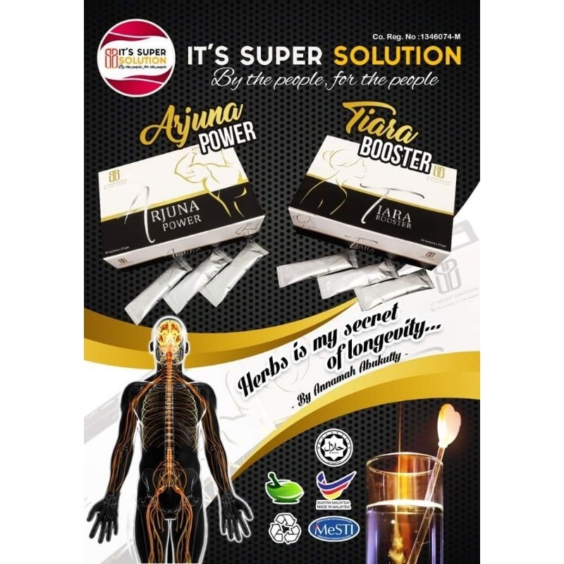 TIARA BOOSTER (WOMAN ) / ARJUNA POWER (MAN )( 100% ORIGINAL ) | Shopee ...