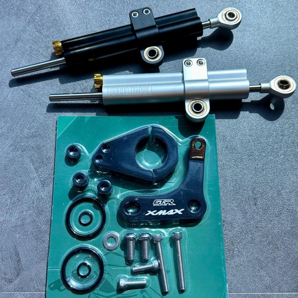 XMAX V1 V2 V3 OHLINS STEERING DAMPER SIAP DAMPER BRACKET 100% PLUG N ...