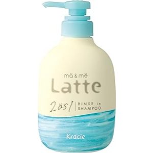 [JAPAN] Kracie Latte Ma & Me Parent-Child 2 as 1 Rinse In Shampoo 490ml Non-silicone shampoo ...
