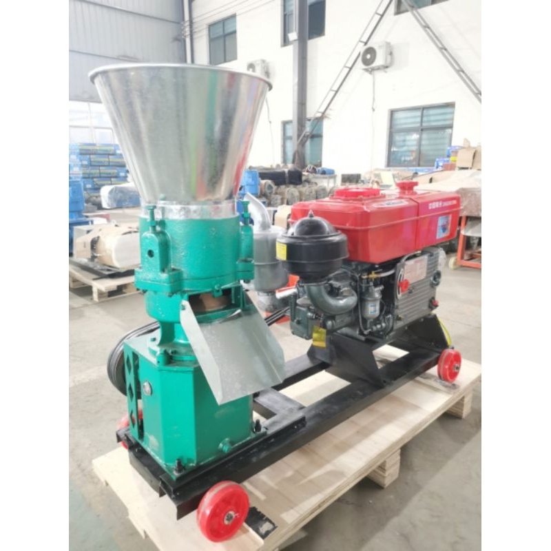 Mesin Pellet Pallet Diesel engine feed pellet machine feed pelletizer ...