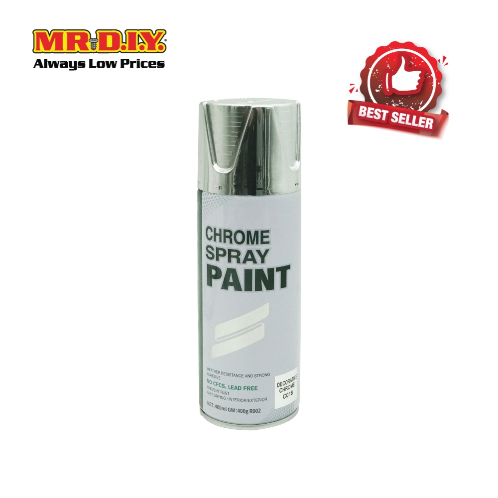 [BEST SELLER] Spray Paint Chrome #C018 (400ml) | Shopee Malaysia