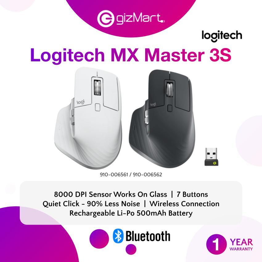 Logitech MX Master 3S / Master 3 Advanced Wireless Bluetooth Mouse with Hyper-fast Scroll Wheel ...