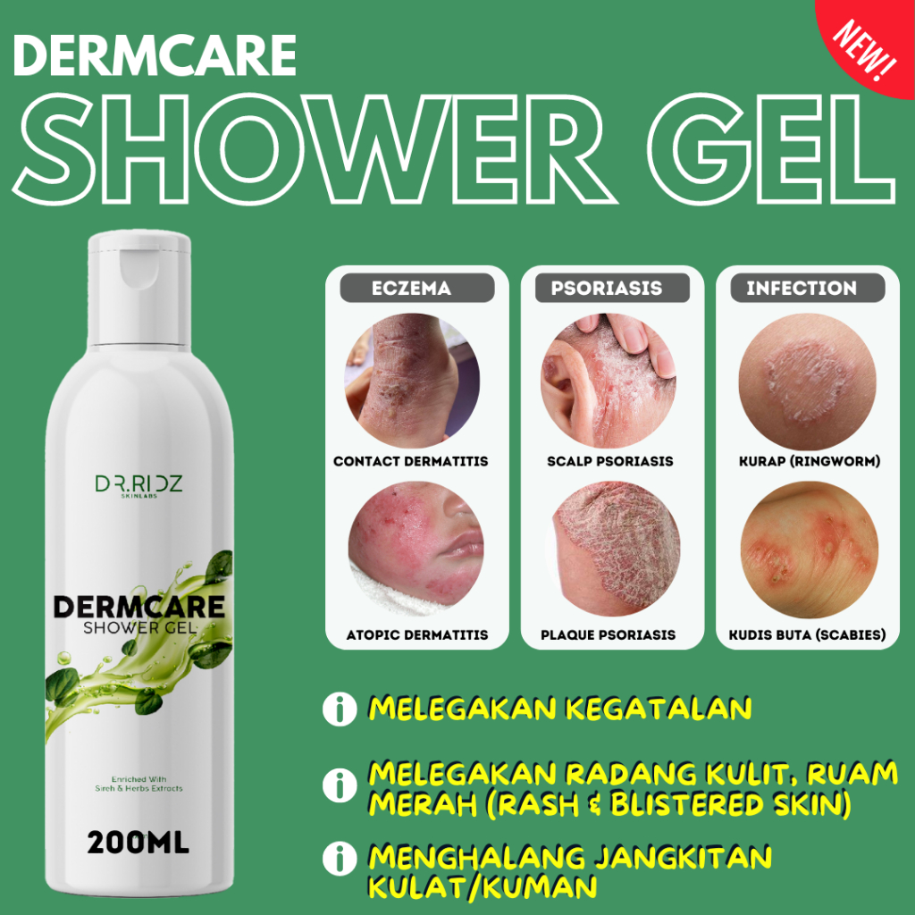 Dr. Ridz SHOWER GEL (Eczema, Psoriasis & Sensitive skin) | Shopee Malaysia