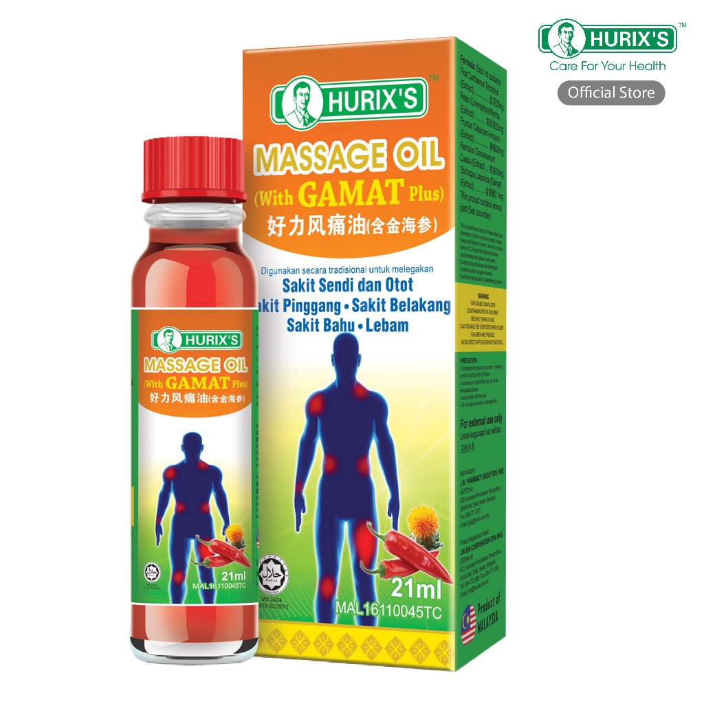 HURIX'S Massage Oil (with Gamat Plus) | Shopee Malaysia