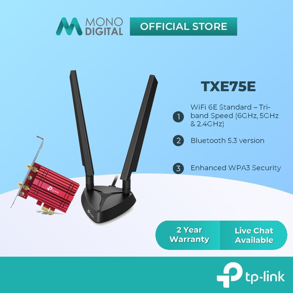 TP-Link Archer TXE75E / TX55E / TX50E / TX20E WiFi 6 / WiFi 6E ...