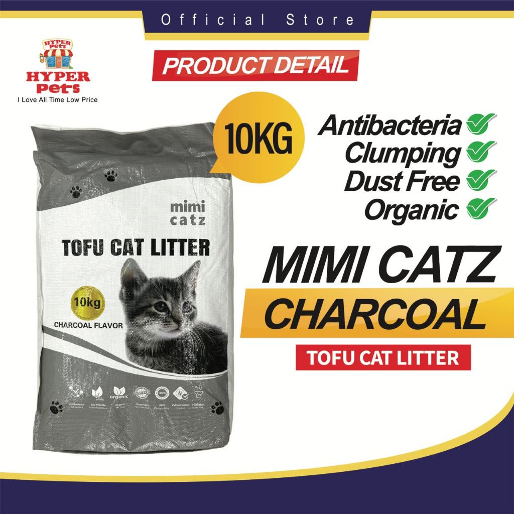 MIMI CATZ TOFU CAT LITTER 10 KG | Charcoal, Coffee, Green Tea, Lavender ...
