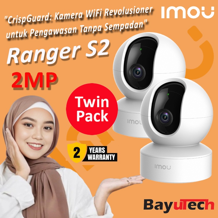 IMOU Ranger S2 DK2 2MP Twin Pack Nigh Vision WIfi CCTV Wireless CCTV ...
