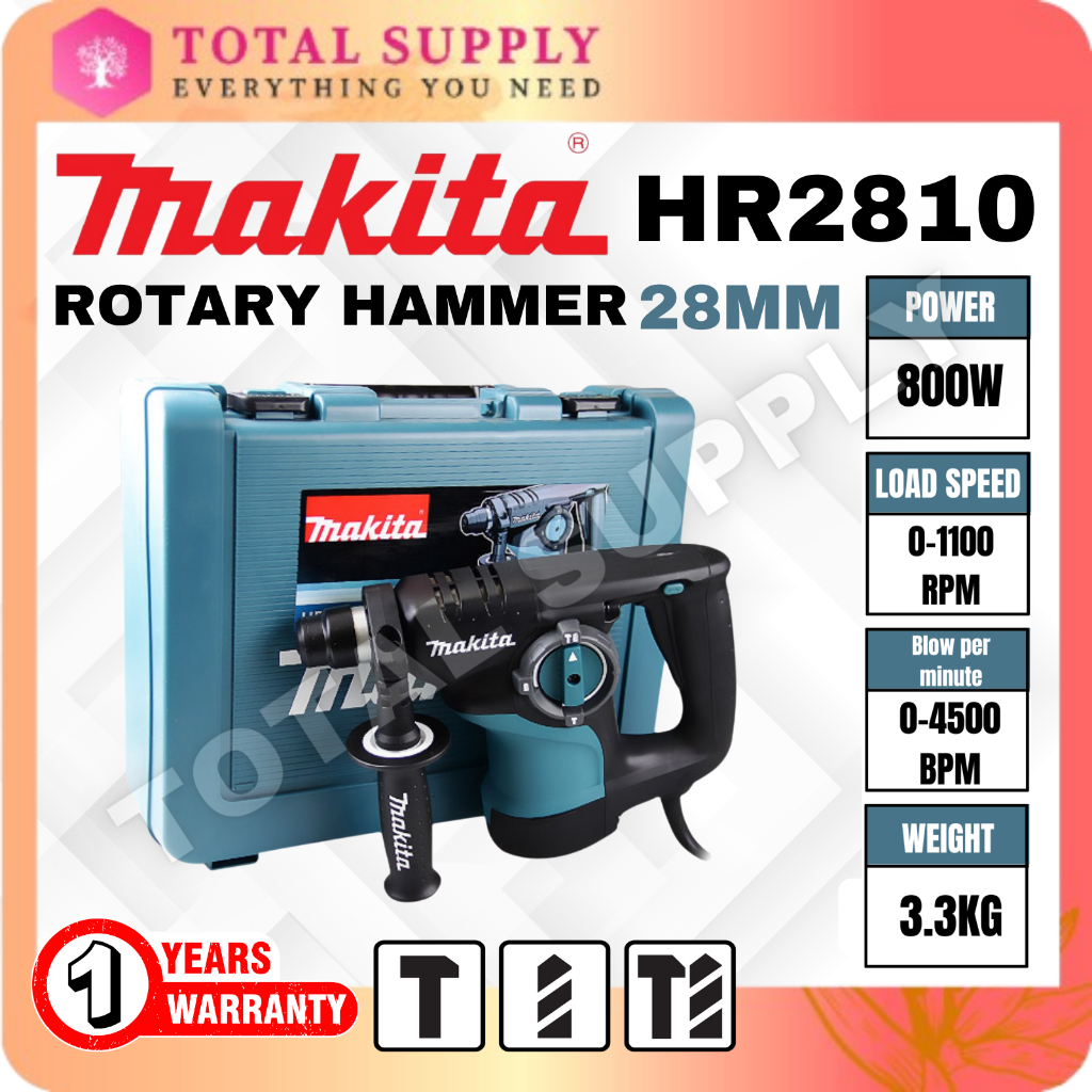 MAKITA HR2810 Rotary Hammer / MAKITA Combination Hammer 800W | Shopee ...