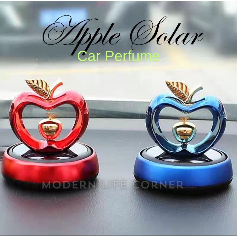 Apple Car Solar Perfume/Car Fragrance/Pewangi Kereta Solar/Car Diffuser ...