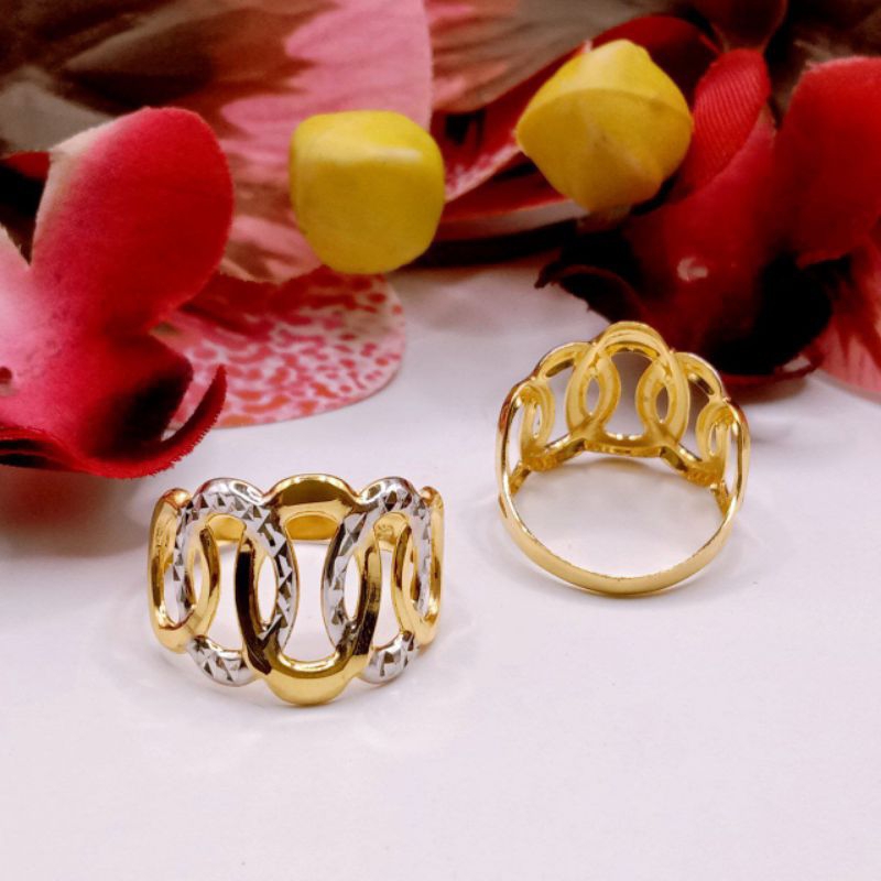 cincin audi 2c (chrome) emas 916 tulen | Shopee Malaysia