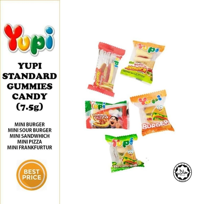 Yupi Standard Mini Gummies Candy (7.5g) | Shopee Malaysia