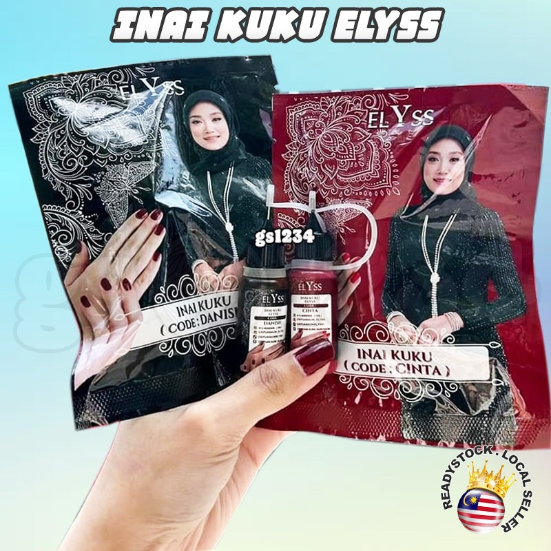 INAI KUKU ELYSS - Merah Pekat Long Lasting Colour di Kuku | Shopee Malaysia