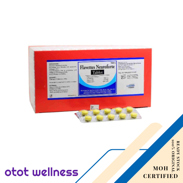 DUOPHARMA FLAVETTES NEUROFORTE VITAMIN B1, B6, B12 TABLETS (GENERIC ...