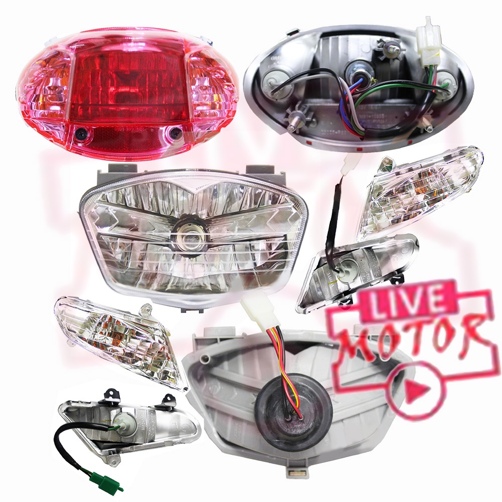 Original Kriss100 Head Lamp Signal Lamp Tail Set Siap Soket Mentol PNP ...