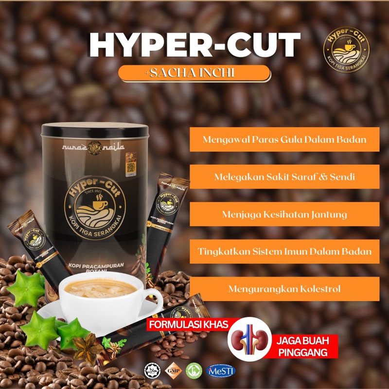 🔥🔥KOPI HYPERCUT ORIGINAL HQ RAWAT MASALAH KESIHATAN WARGA EMAS FREE SHIPPING PROMOTION🔥🔥🔥 ...