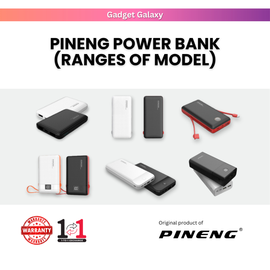 PINENG Powerbank 5000mAh 10000mAh 20000mAh 30000mAh wireless charging ...