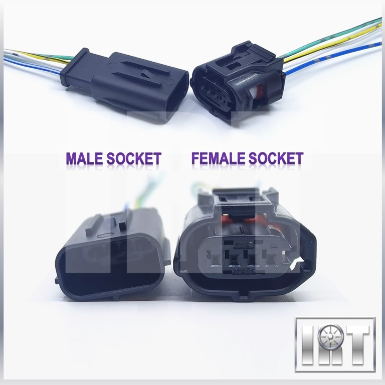 4 Pin Mass Air Flow Sensor Socket Hilux Revo Vigo KUN125 KUN126 GUN125 ...
