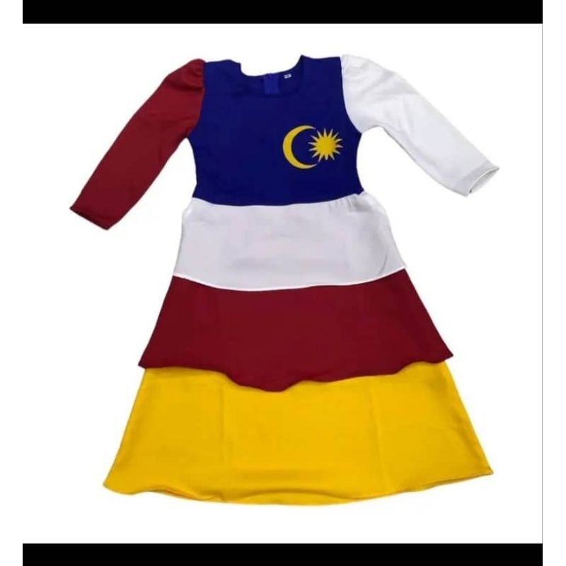 Baby Gir merdeka Dress Baju,baju budak merdeka | Shopee Malaysia