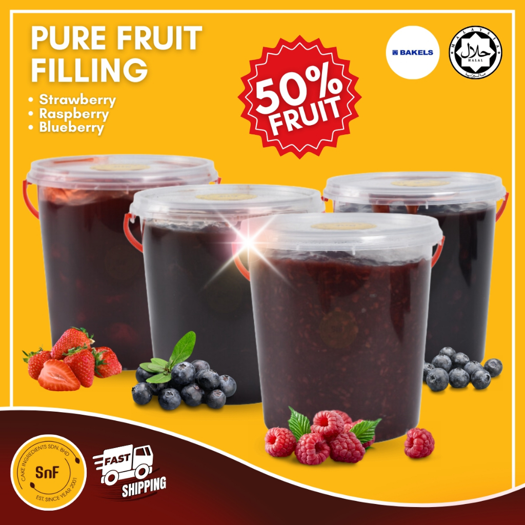Bakels Pure Fruit Filling Fruit Filling Buah Buahan Topping Filling ...