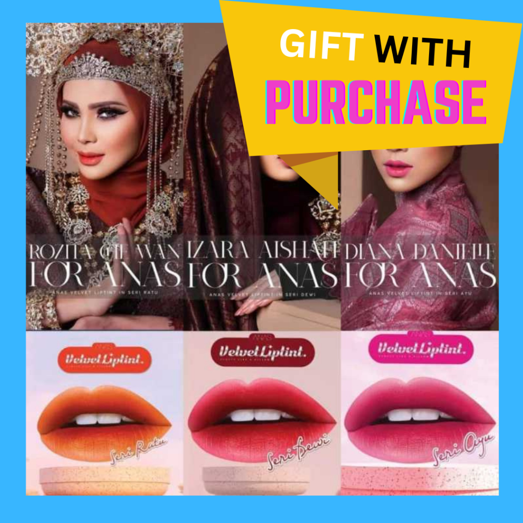 ANAS COSMETICS ♦️ VELVET LIPTINT ♦️ SERI AYU ♦️ SERI RATU ♦️ SERI DEWI | Shopee Malaysia