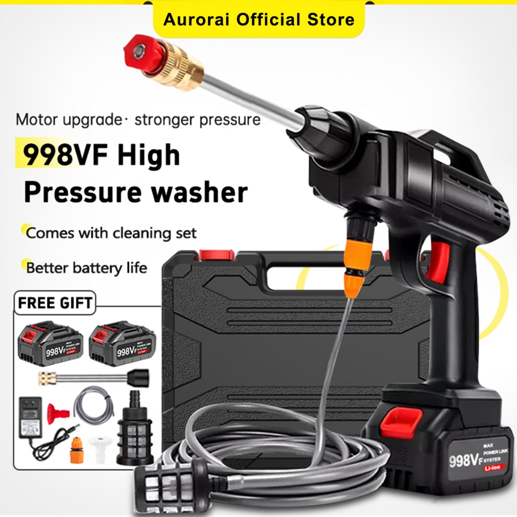 998VF Cordless Portable Water Jet High Pressure Lithium Battery Car ...