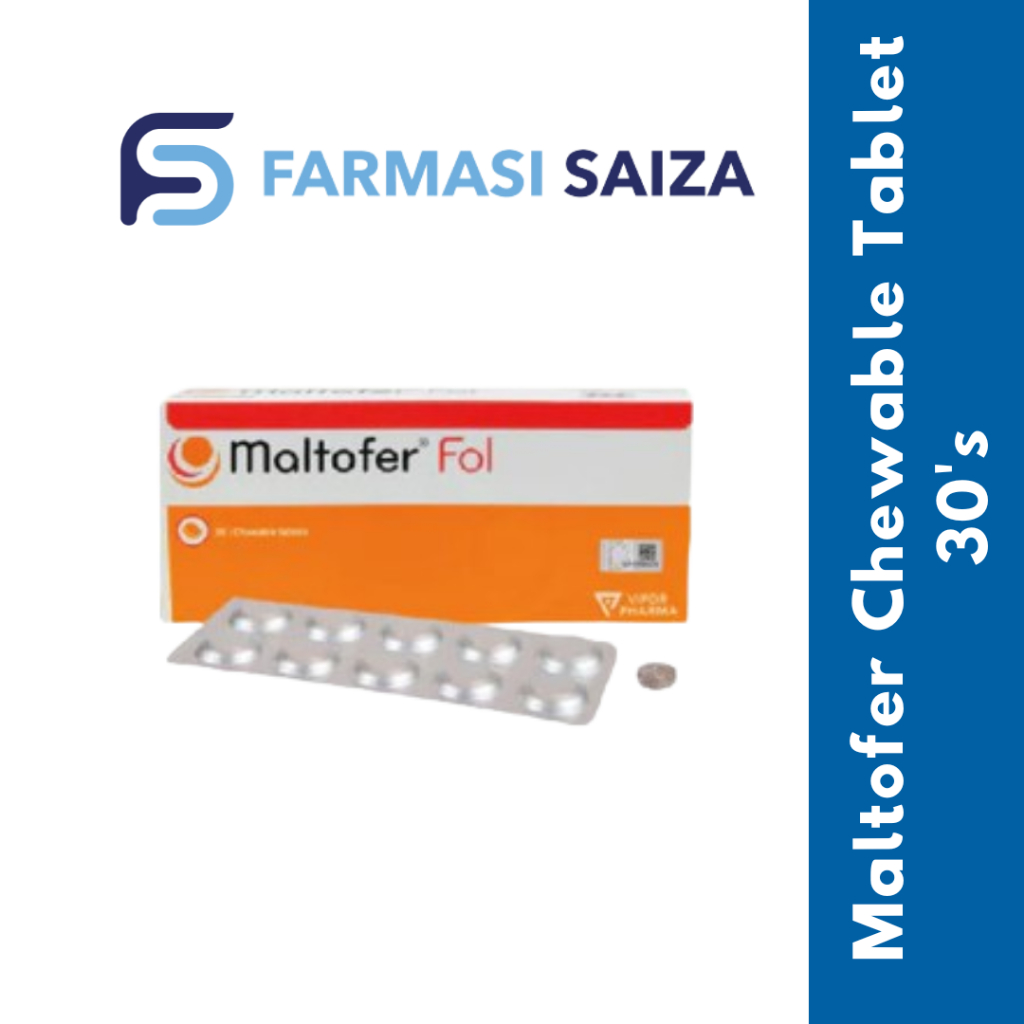 (EXP:6/24) MALTOFER Fol Chewable Tablets 100mg 30's | Shopee Malaysia
